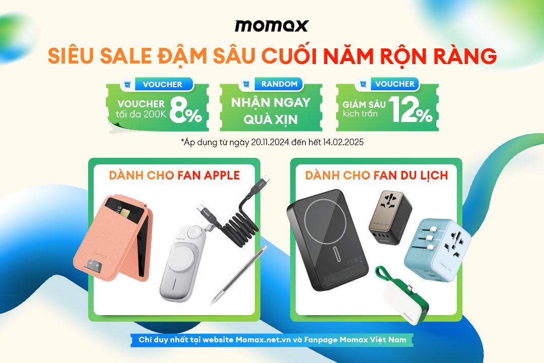 Momax Việt Nam - Phụ kiện công nghệ cao cấp chính hãng