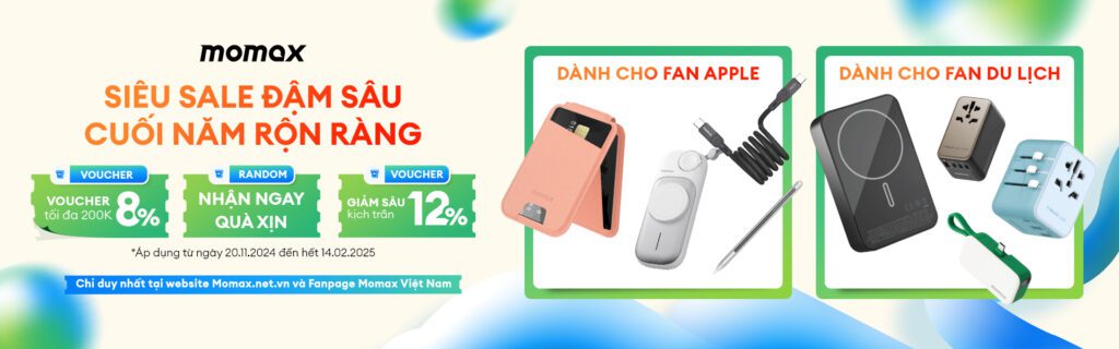 Momax Việt Nam - Phụ kiện công nghệ cao cấp chính hãng